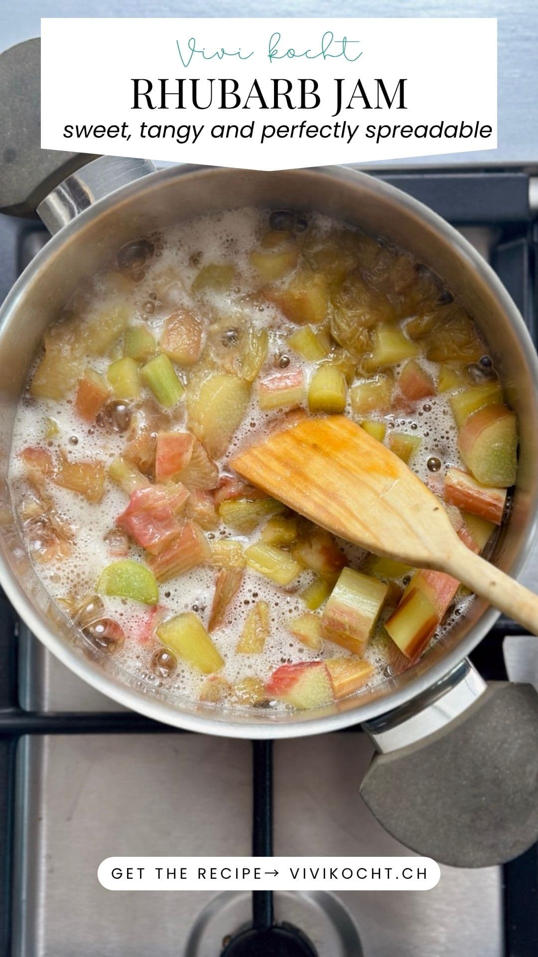 Rhubarb and vanilla jam - Vivi kocht